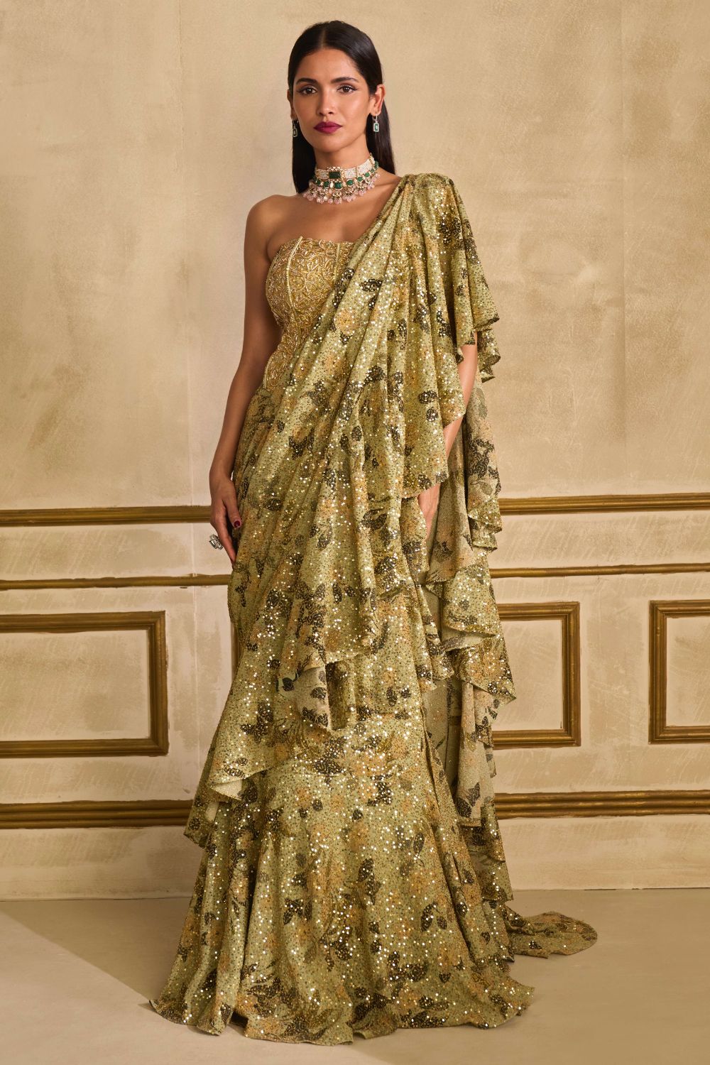 Ruffle Saree – Prints By Radhika